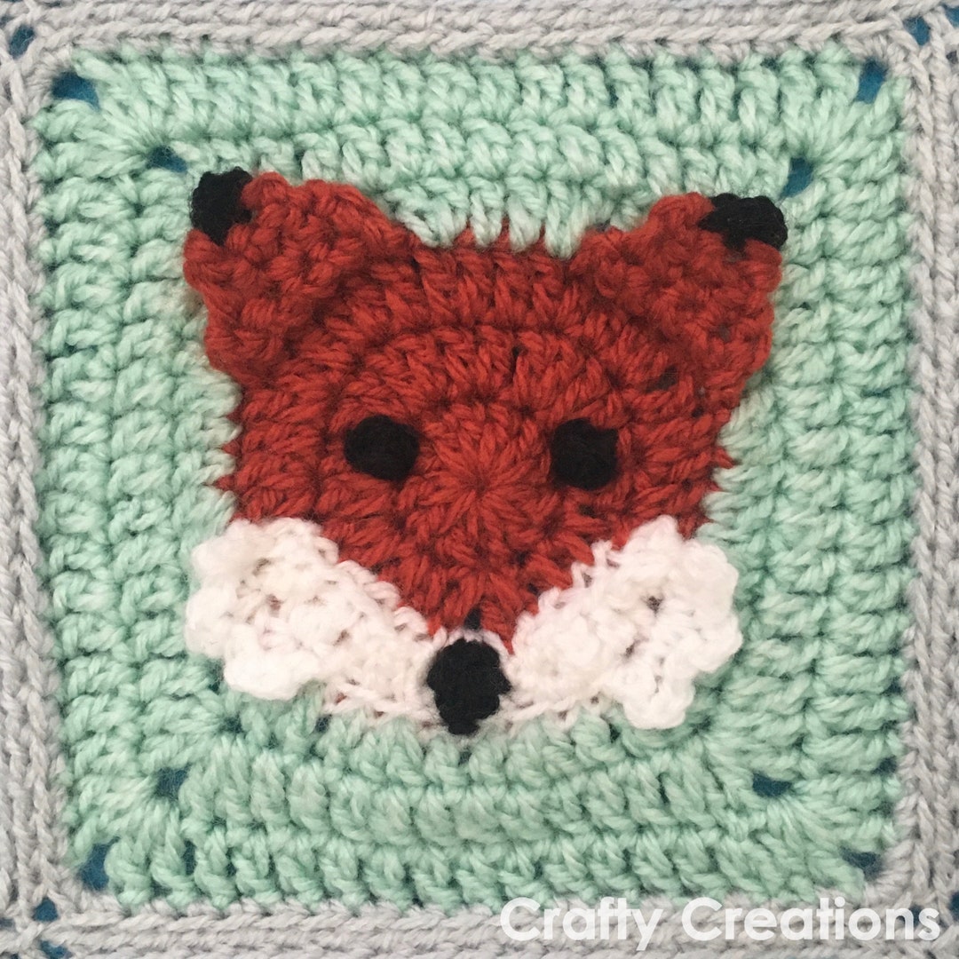 Fox Granny Square Crochet Pattern - Etsy