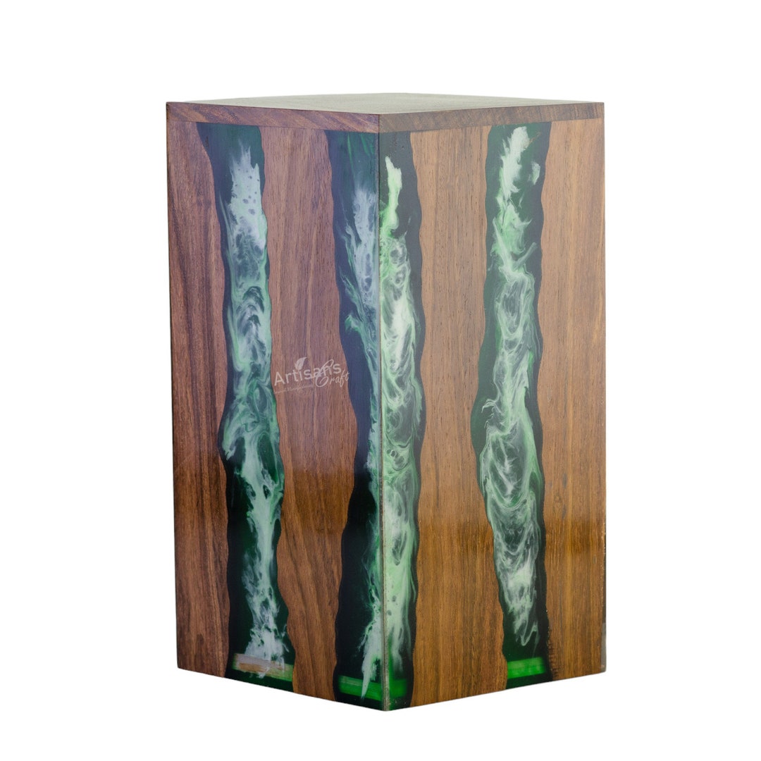 Handmade Rosewood Cremation Urn for Human Ashes Male Female – Resin ...