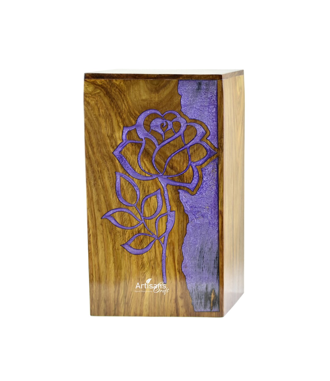 Handmade Rosewood Cremation Urn for Human Ashes Male Female – Resin ...