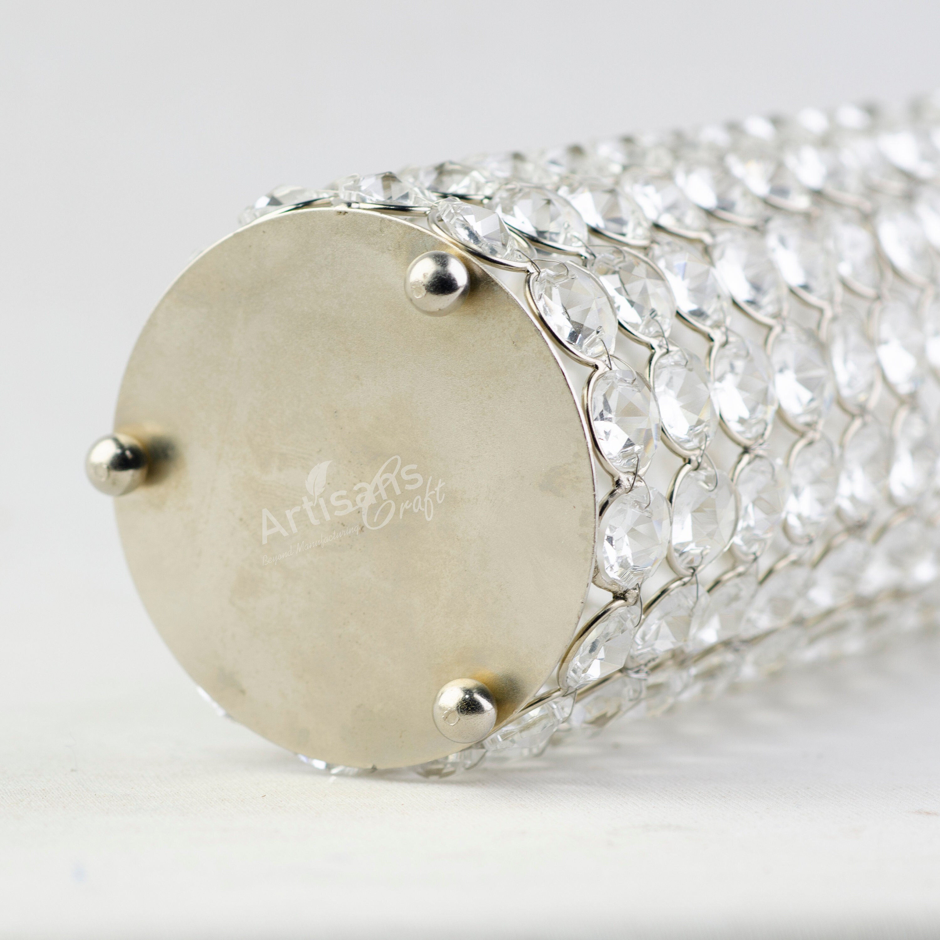 Handmade Metal Flower Vase with Crystal Decoration vases for | Etsy