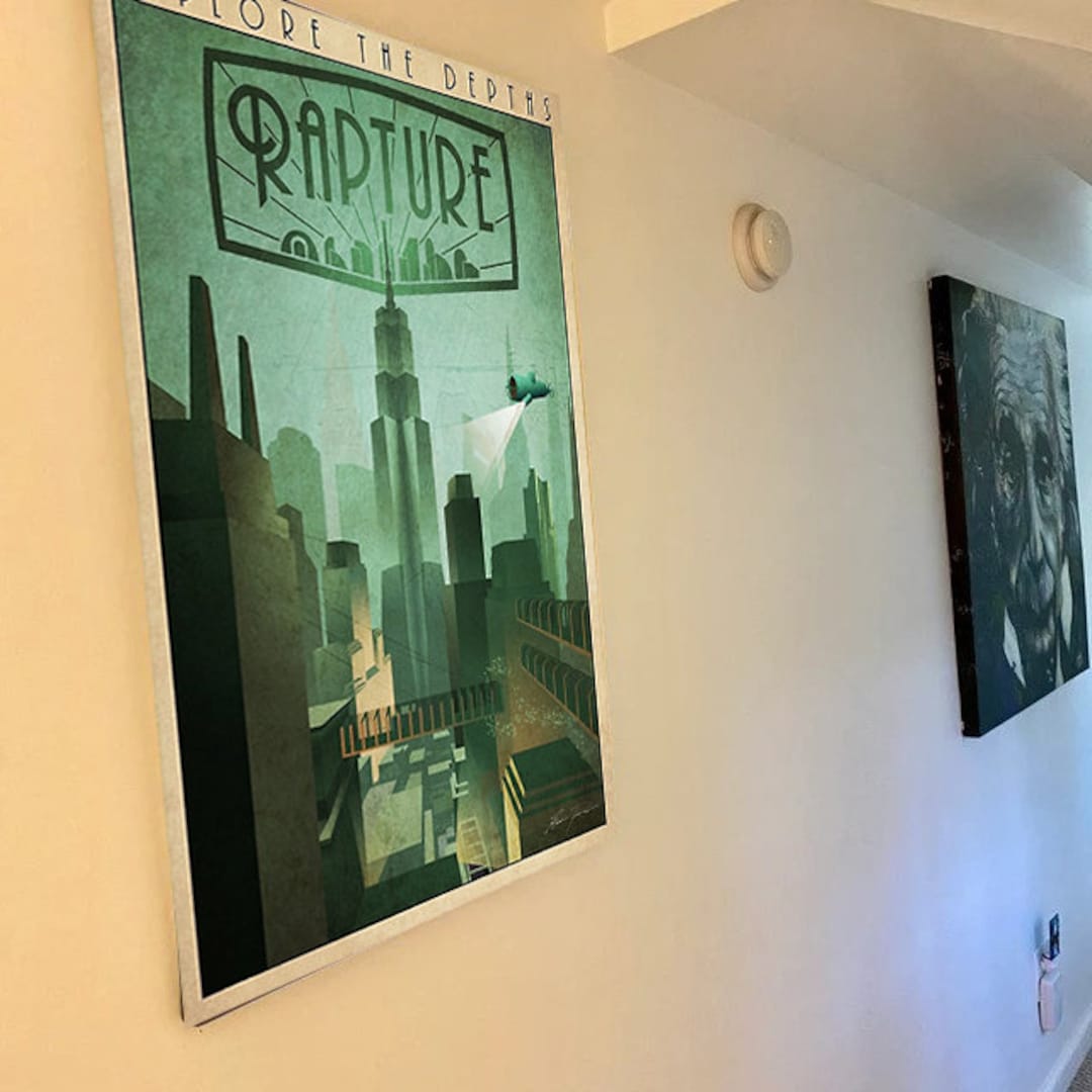 Rapture Art-deco Travel Poster - Etsy