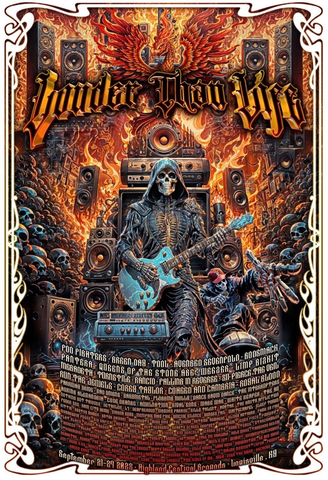 Louder Than Life 2023 Poster - Etsy