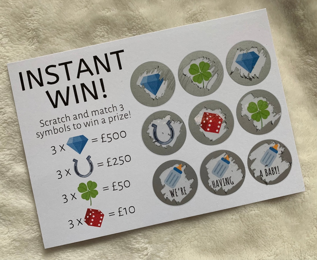Pregnancy Announcement Scratch Card, Baby Reveal Scratch Card, Scratch ...