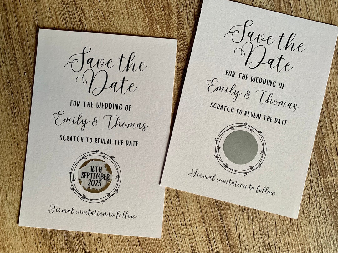 Save the Date Cards, Scratch to Reveal Save the Date Cards ...