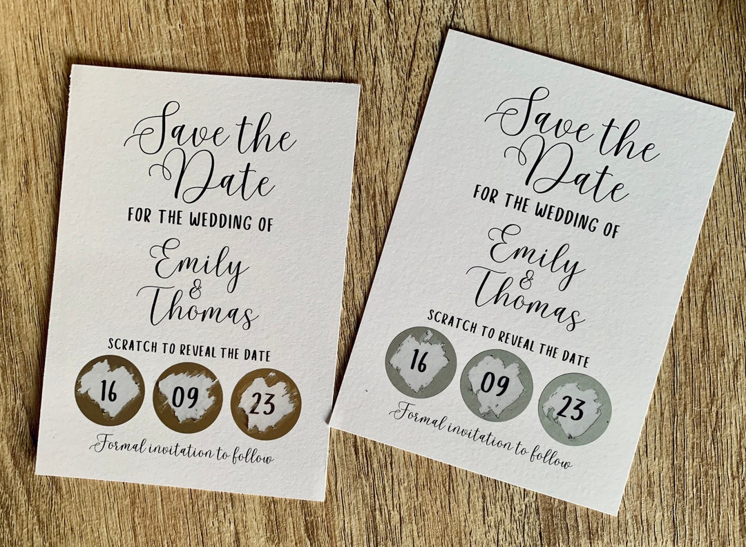 Save the Date Cards, Scratch to Reveal Save the Date Cards ...