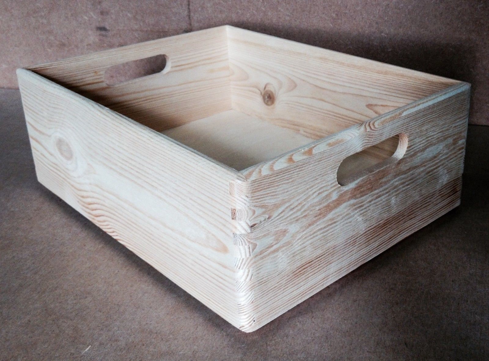 Quality Wooden Open Top Crate With Handles 40x30x14cm DD165 - Etsy