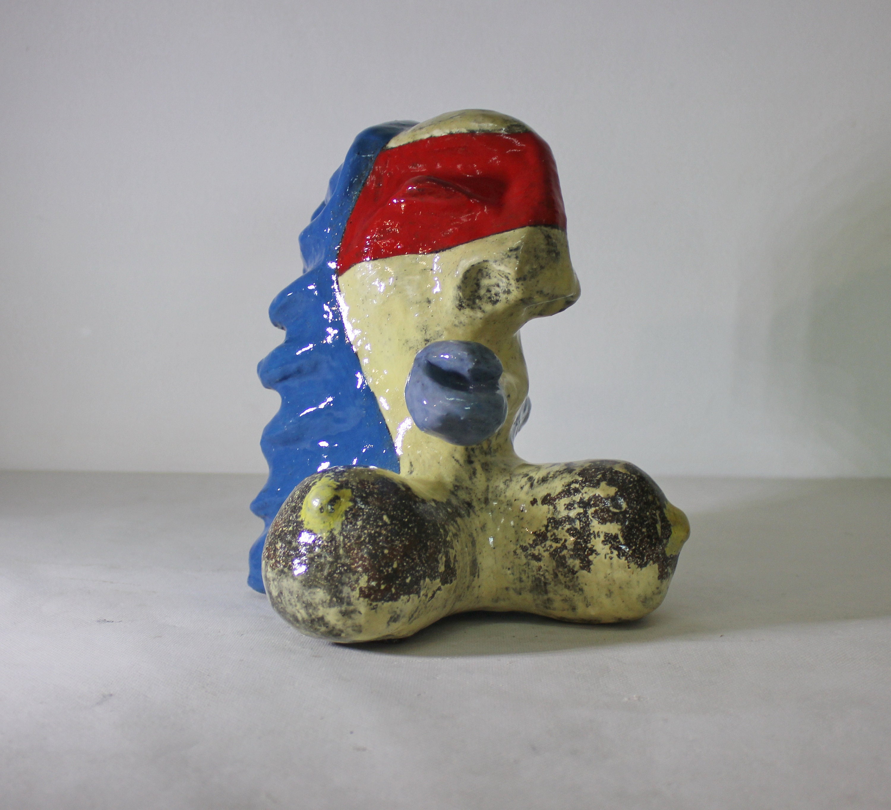 Ceramic Lady Head Figurine. Art Studio Pottery. Hand Statues - Etsy