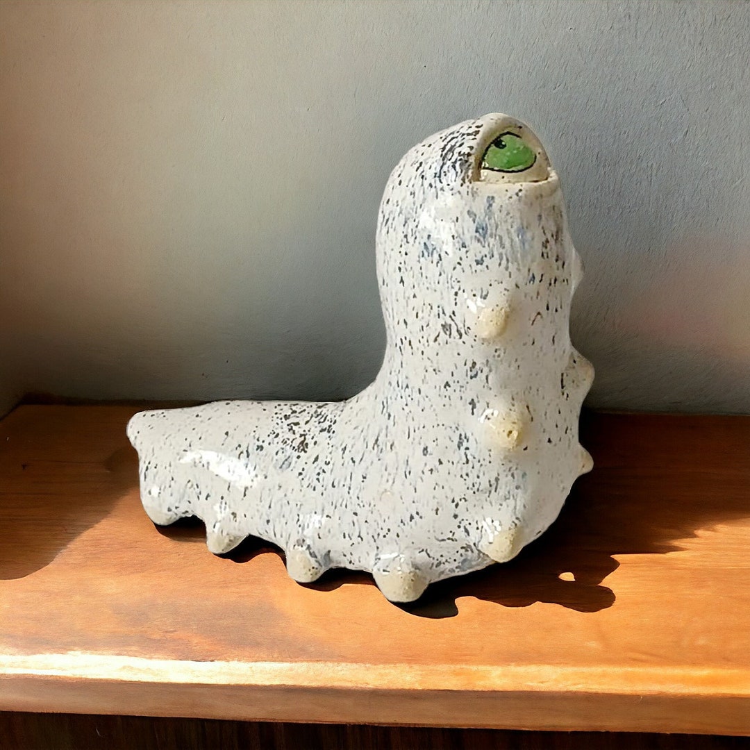 Creative Art Ceramic. Caterpillar. Interior Sculpture. Handmade Crafts ...