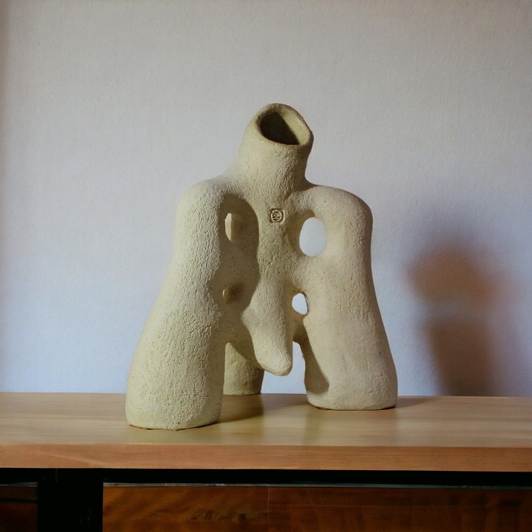 Minimalistic Sculpture Decor. Sculptural Unique Designed Vase. Art ...