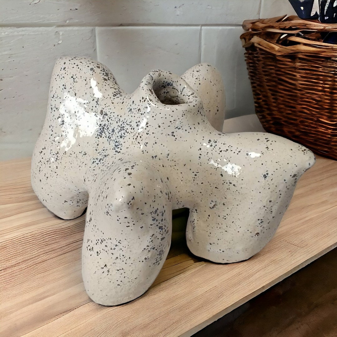 Handmade Vase With Starfish. Marine Biology. Ceramic Ikebana Vase ...