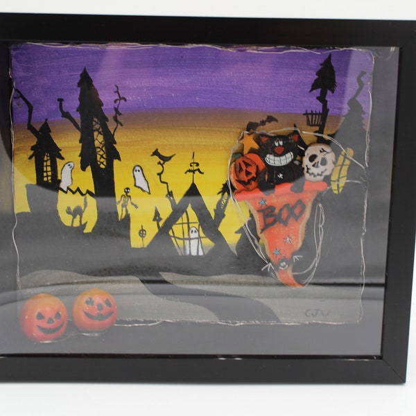 Halloween Light up Shadow Box - Etsy