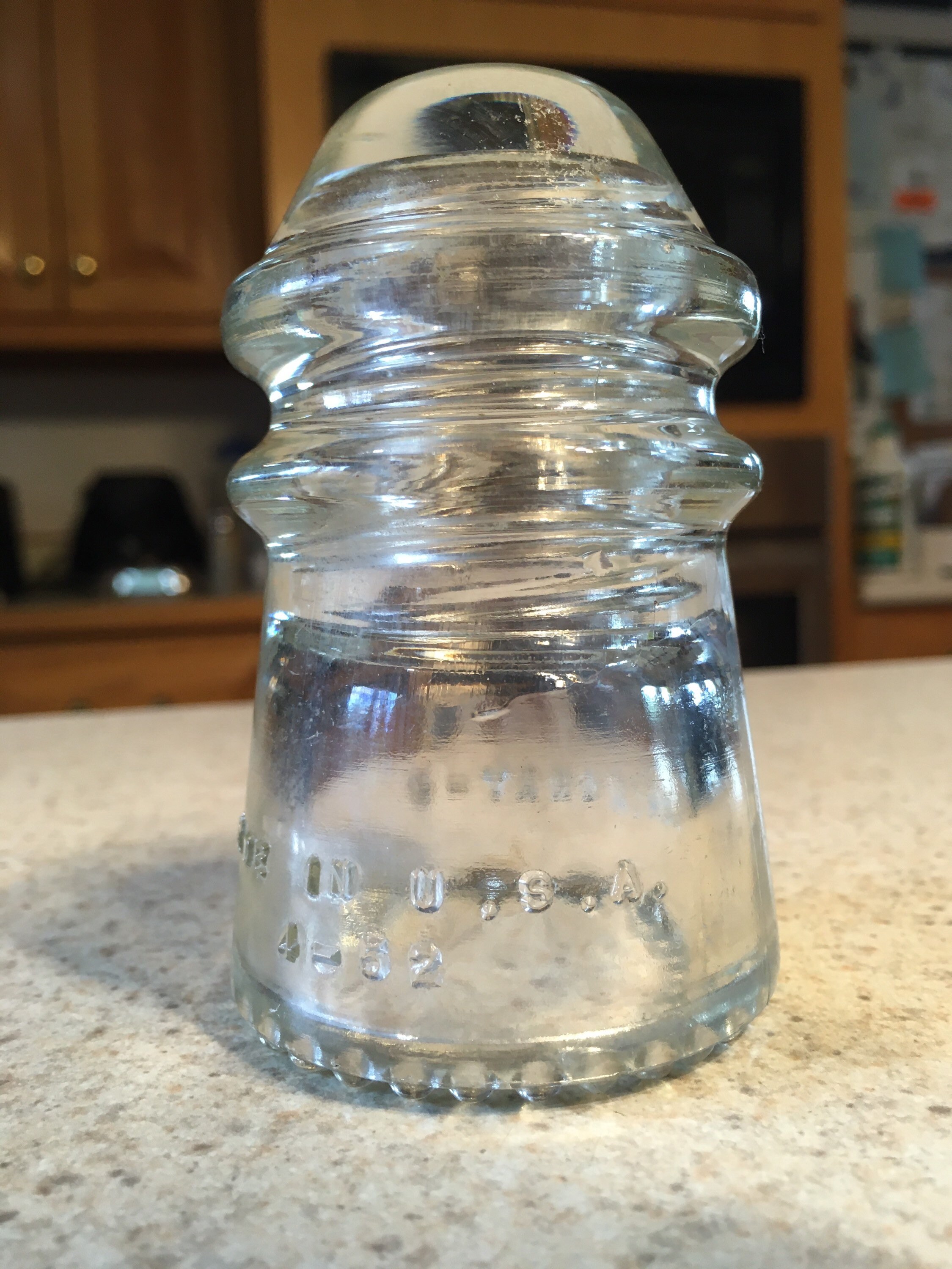 Vintage Hemingray 9 Clear Glass Insulator | Etsy