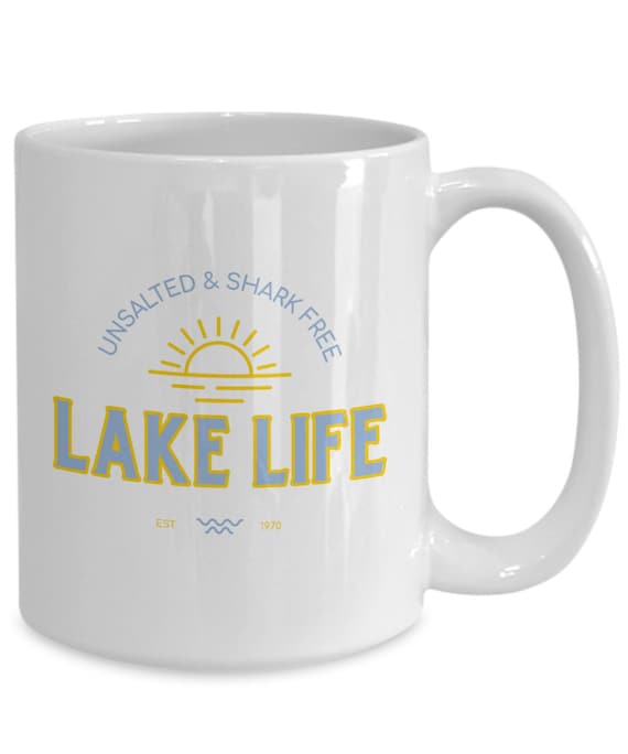 Drink & Barware Lake life unsalted shark free mug Mugs etna.com.pe