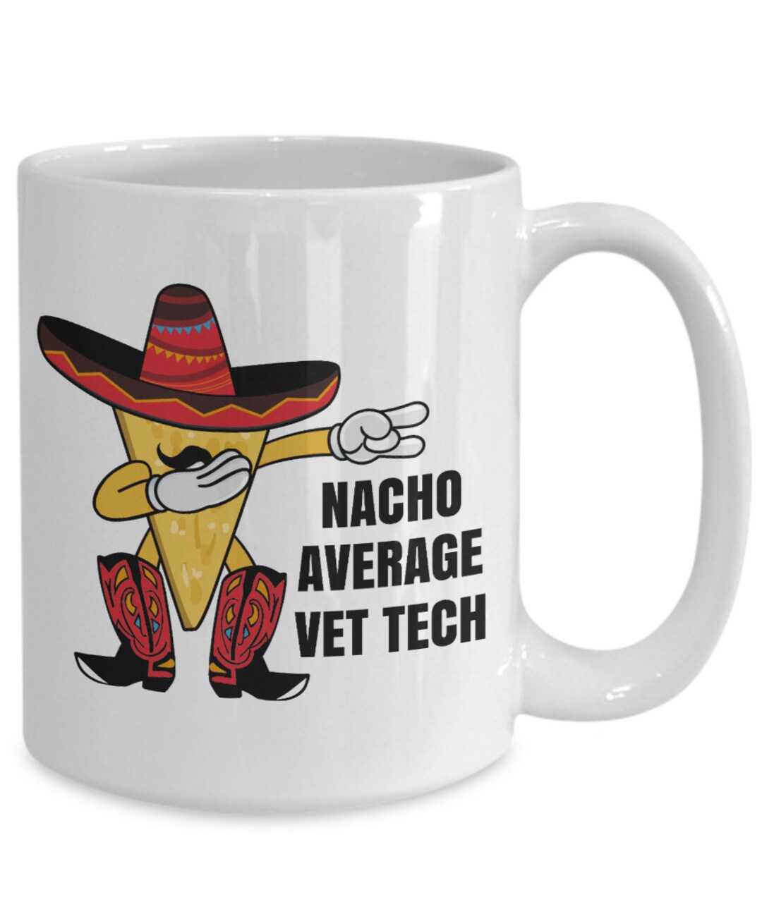 Handmade Ceramic Nacho Average Vet Tech Funny Mug - Etsy