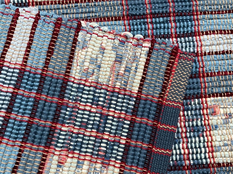 Hand Woven Rag Rug, New & One of a Kind! - Etsy