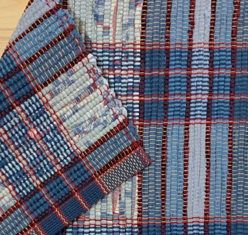 Hand Woven Rag Rug, New & One of a Kind! - Etsy