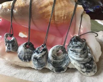 Blacklip Oyster Shell Pendant With Sliding Bail. - Etsy