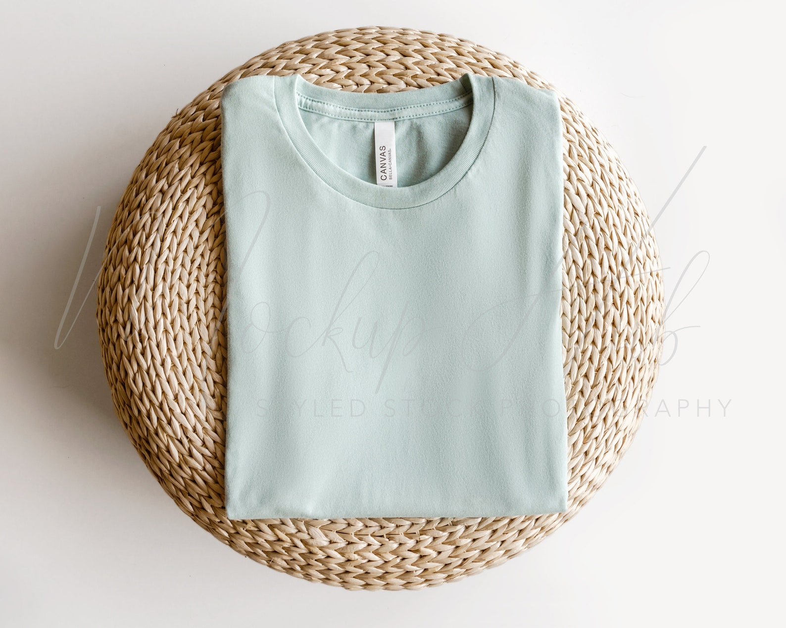 Bella Canvas 3001 Mockup Heather Dusty Blue | Spring Mockup | 3001 ...
