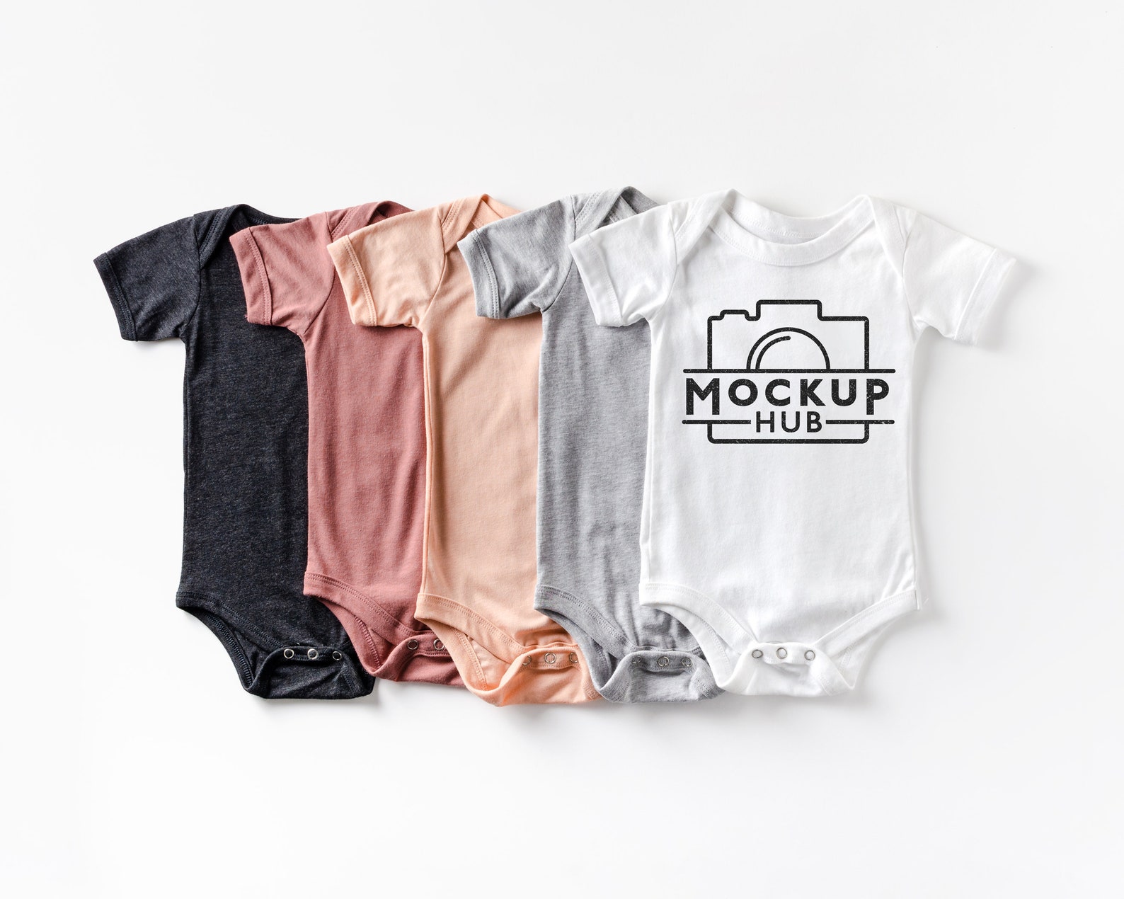 Bella Canvas 100B and 134B Color Showcase | Flat Lay Bodysuit Mockup ...