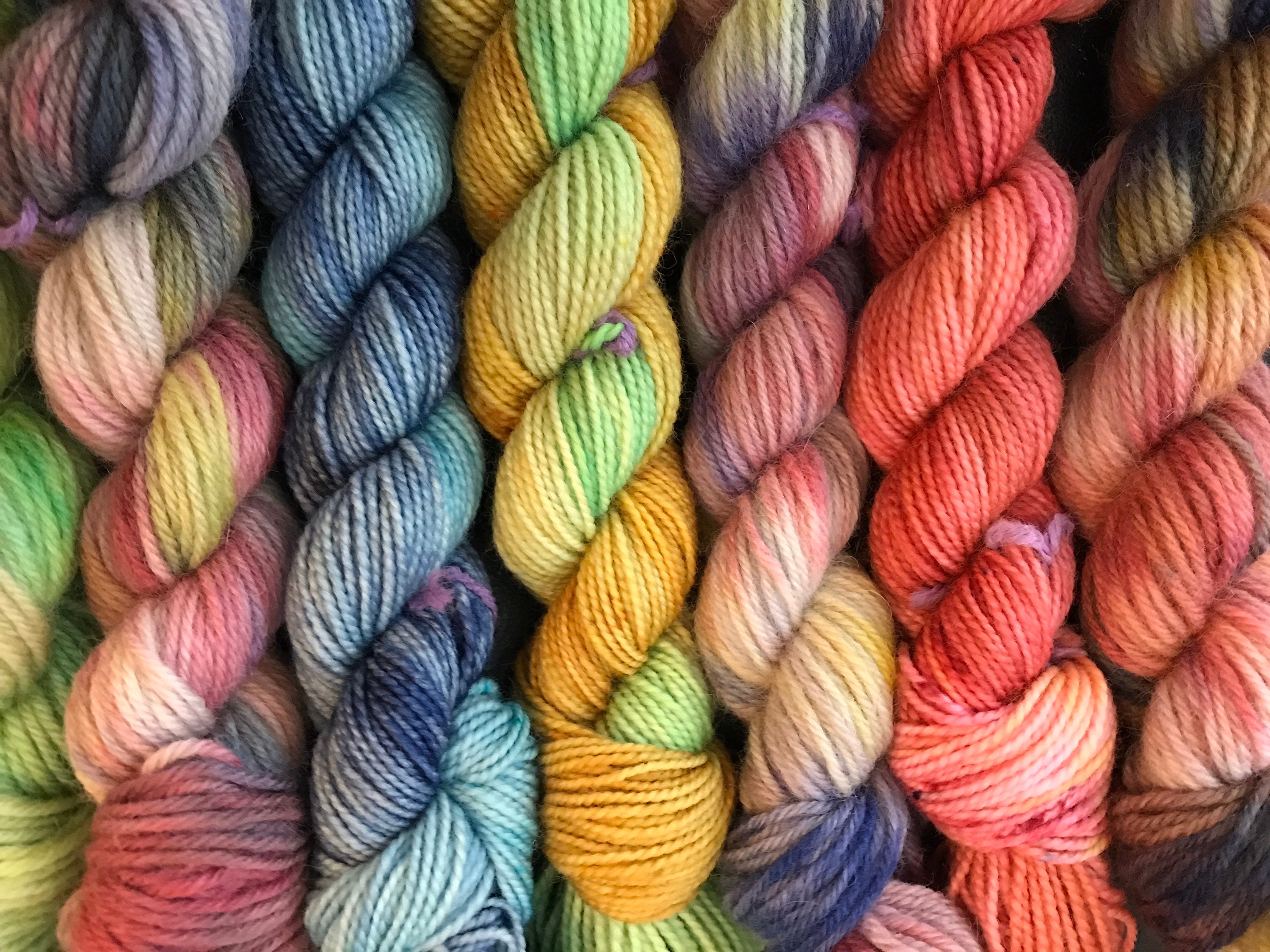 Sewing & Fiber Happy Scrappy Minis Hand Dyed Yarn 20g minis various ...