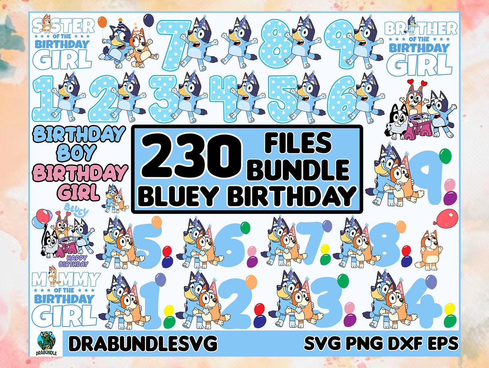 230 Bluey SVG Bundle, Bluey Cut Files for Cricut, Bluey Svg Clipart ...