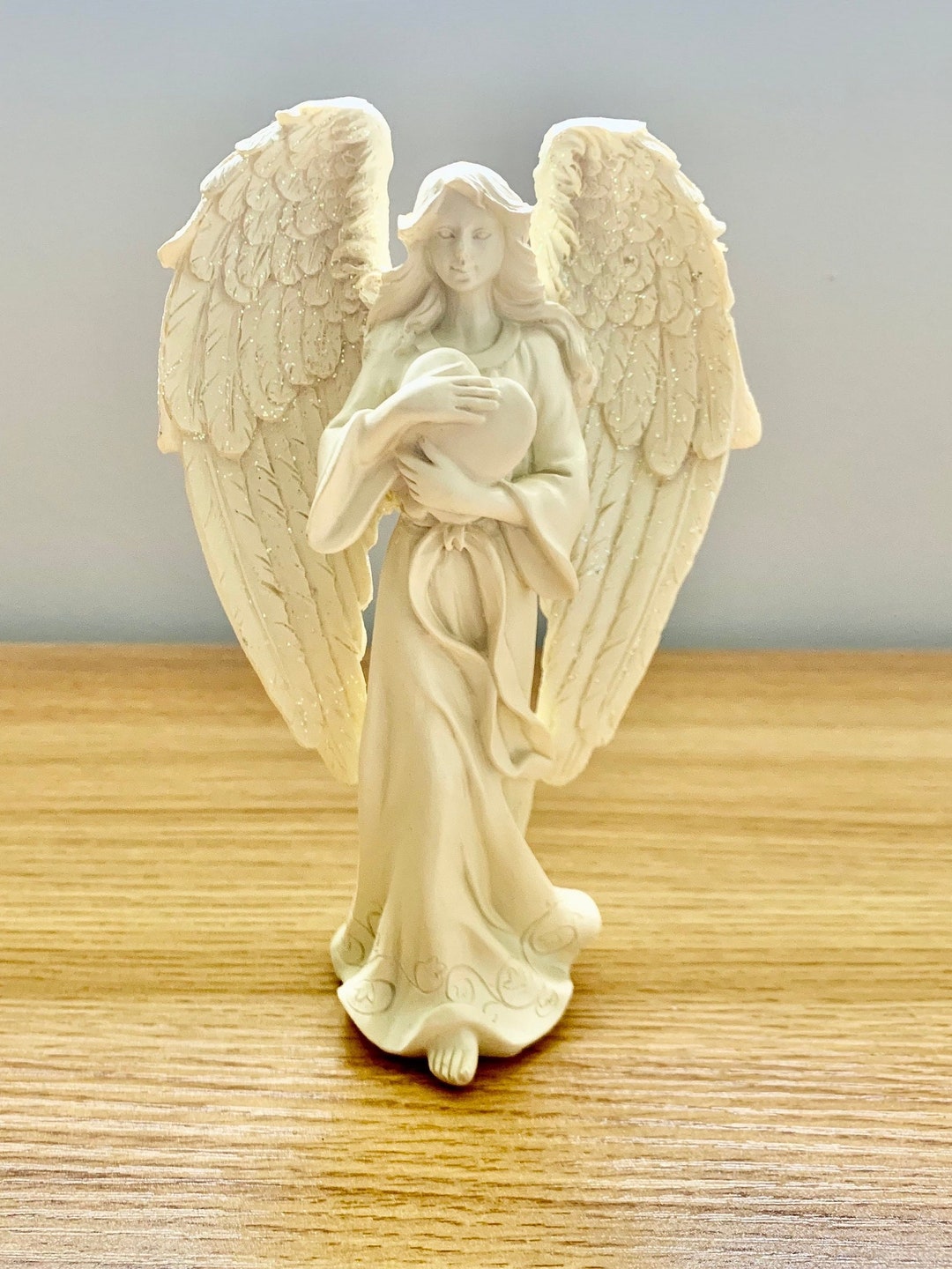 Beautiful Standing Angel Statue Figurine 15 Cms High Religious ...