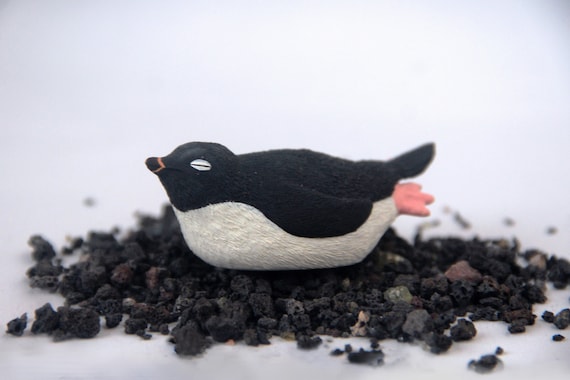 Miniature Adelie Penguin Collatable Sculpture Toy. Handmade - Etsy