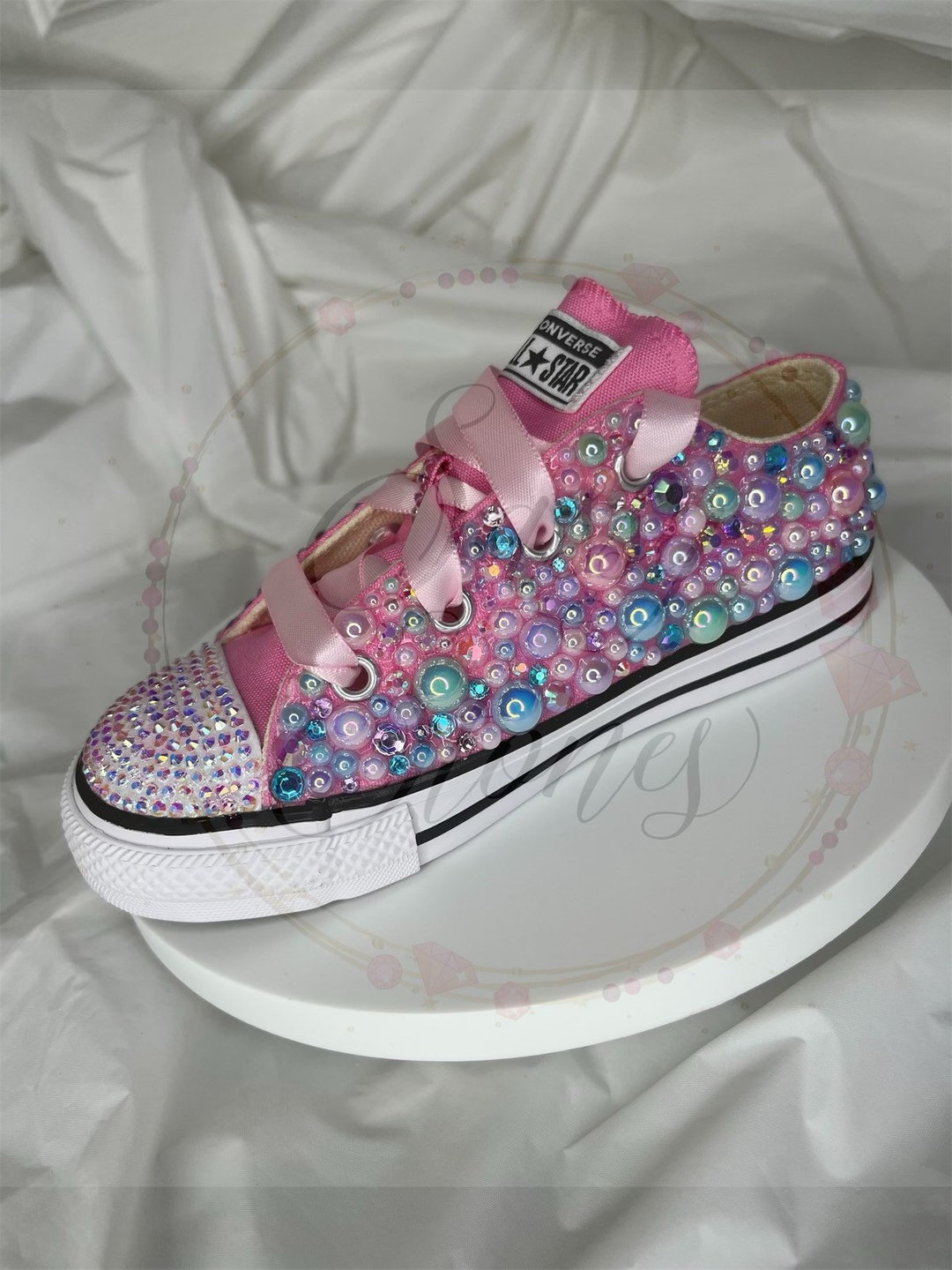 All-star Pink Unicorn Low Top Girl Converse, Bling Converse, Birthday ...
