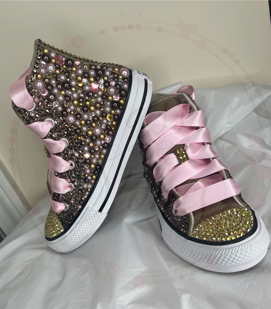 Chocolate Princess All-star High Top Girl Converse, Bling Converse ...