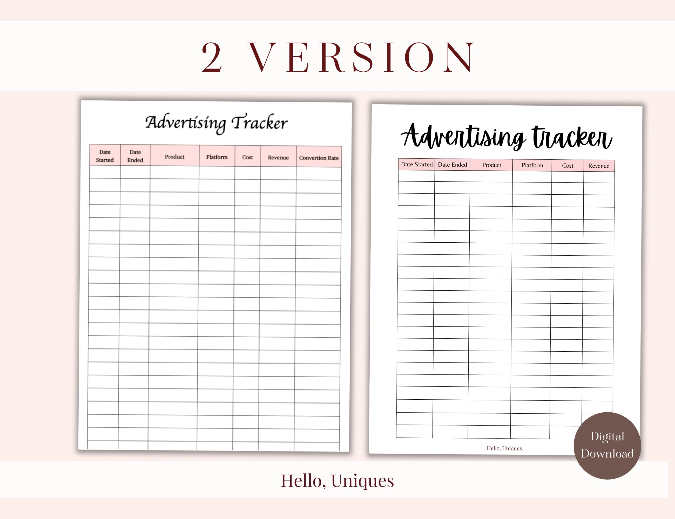 Advertising Tracker | Ad Campaign Tracker | Campaign Tracker | Digital ...