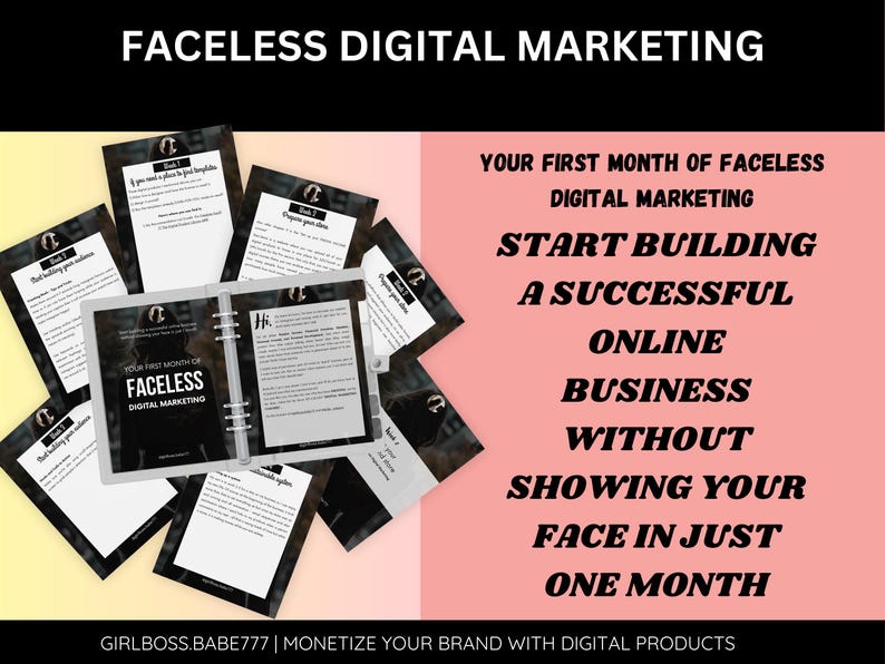 First Month of Faceless Digital Marketing Start Building a Successful ...
