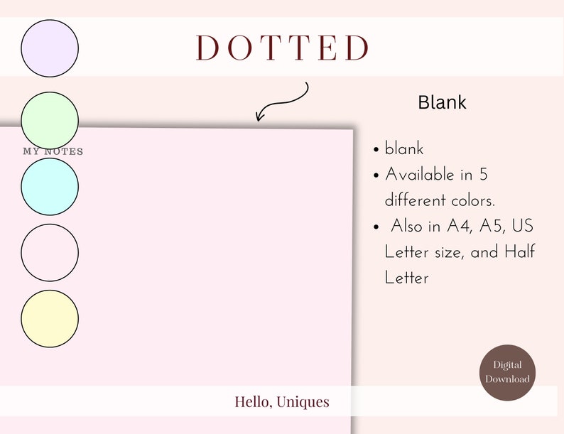 Note Paper | Grid Line Paper| Square Line Note Paper | Lined | Dotted ...