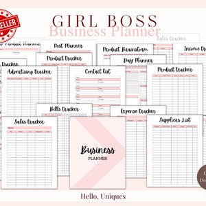 Small Business Planner: Printable Business Organizer (digital Download ...