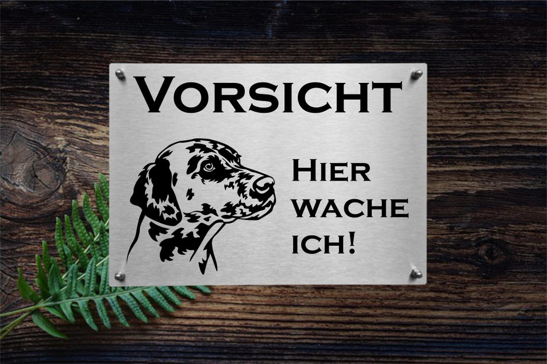 Dalmatian Stainless Steel Warning Sign Dog Sign Information Sign - Etsy