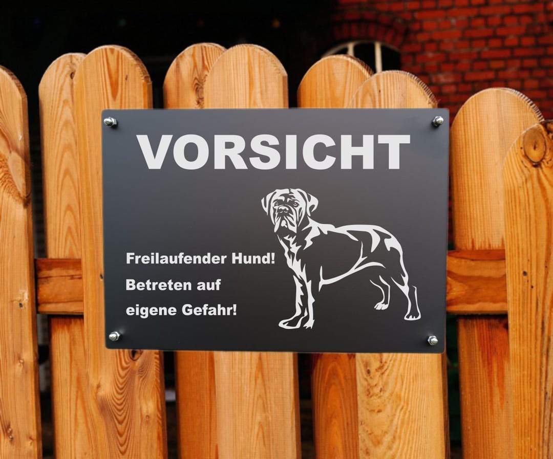 Aluminum Warning Sign Dog Sign Cane Corso - Etsy
