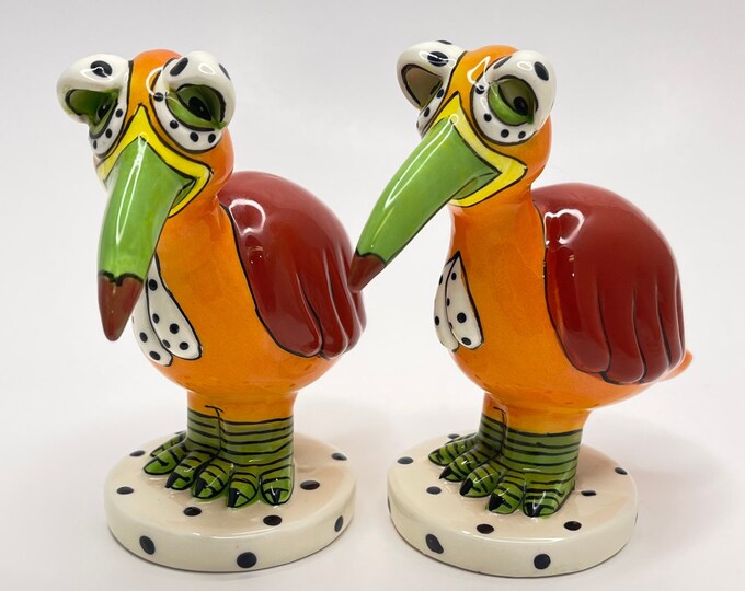 SWAK Lynda Corneille Character Collectible Tropical Bird Salt Pepper ...