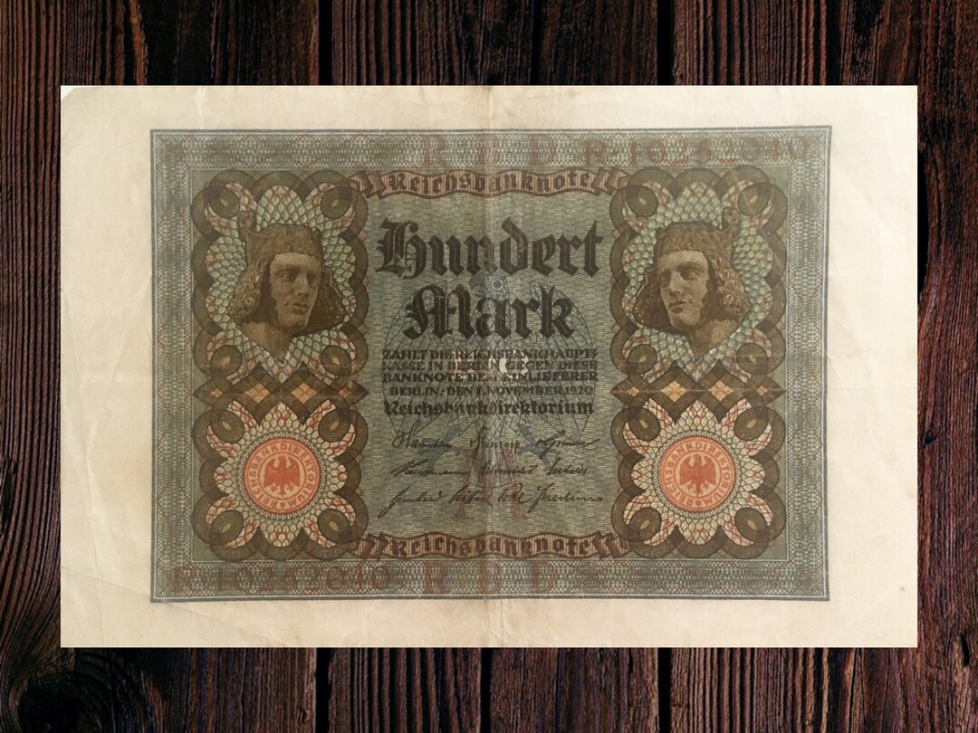 1920 100 Mark Reichsbanknote - Etsy