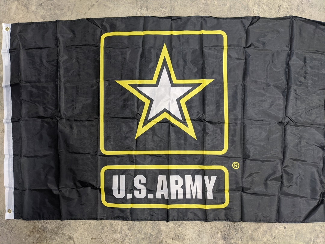 US Army Star Flag 3'x5' - Black United States Army - Military Flag ...