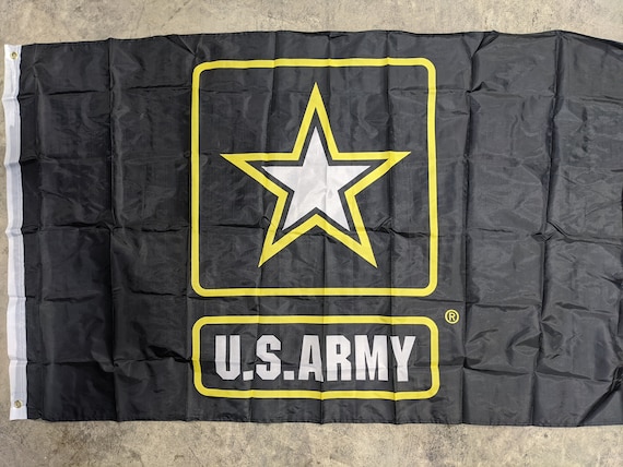 US Army Star Flag 3'x5' Black United States Army - Etsy