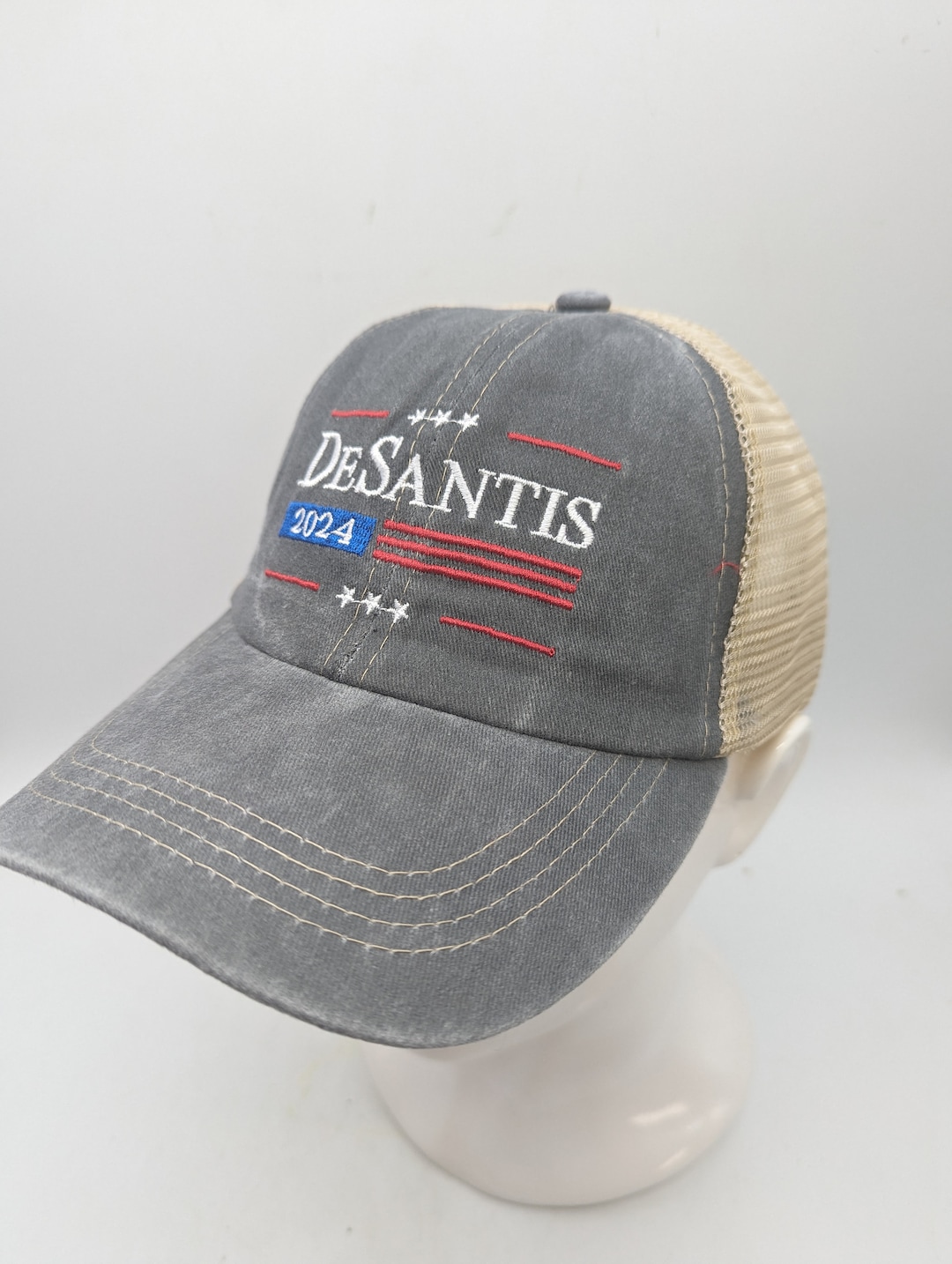 Desantis 2024 Hat premium Embroidered Baseball Cap Mesh Snap Back Men ...