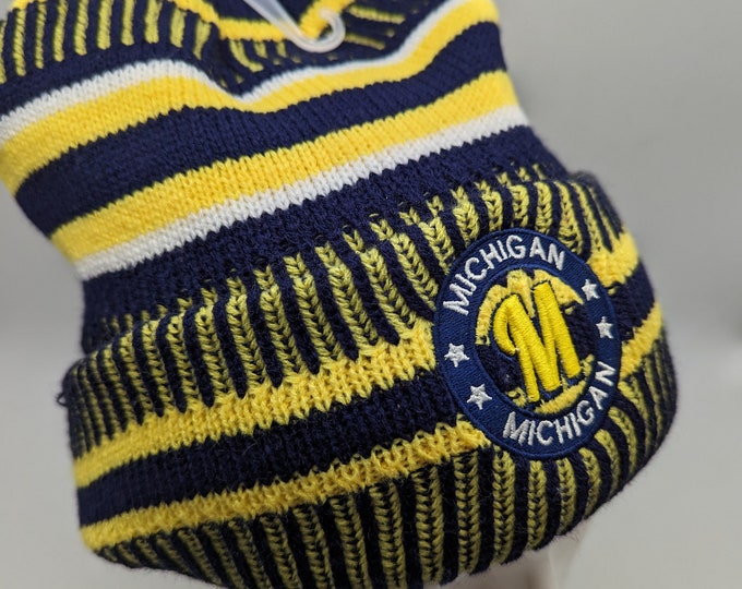 University of Michigan Inspired Helmet Hat - Etsy
