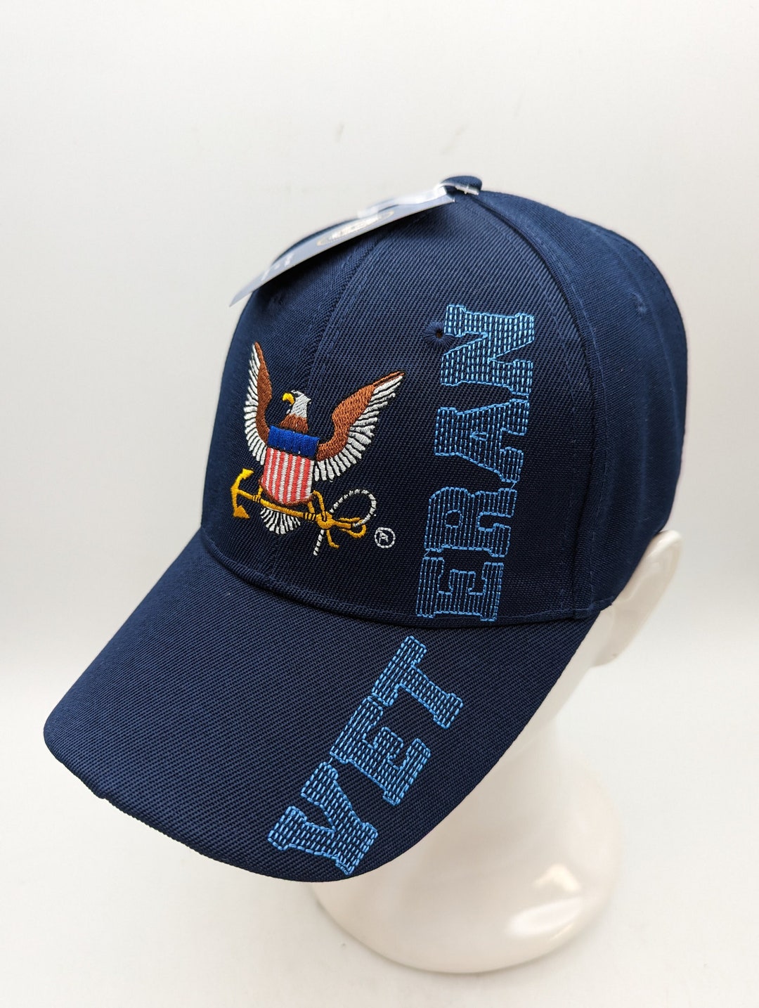 Licensed United States Navy Veteran Hat -embroidered - Emblem Eagle ...