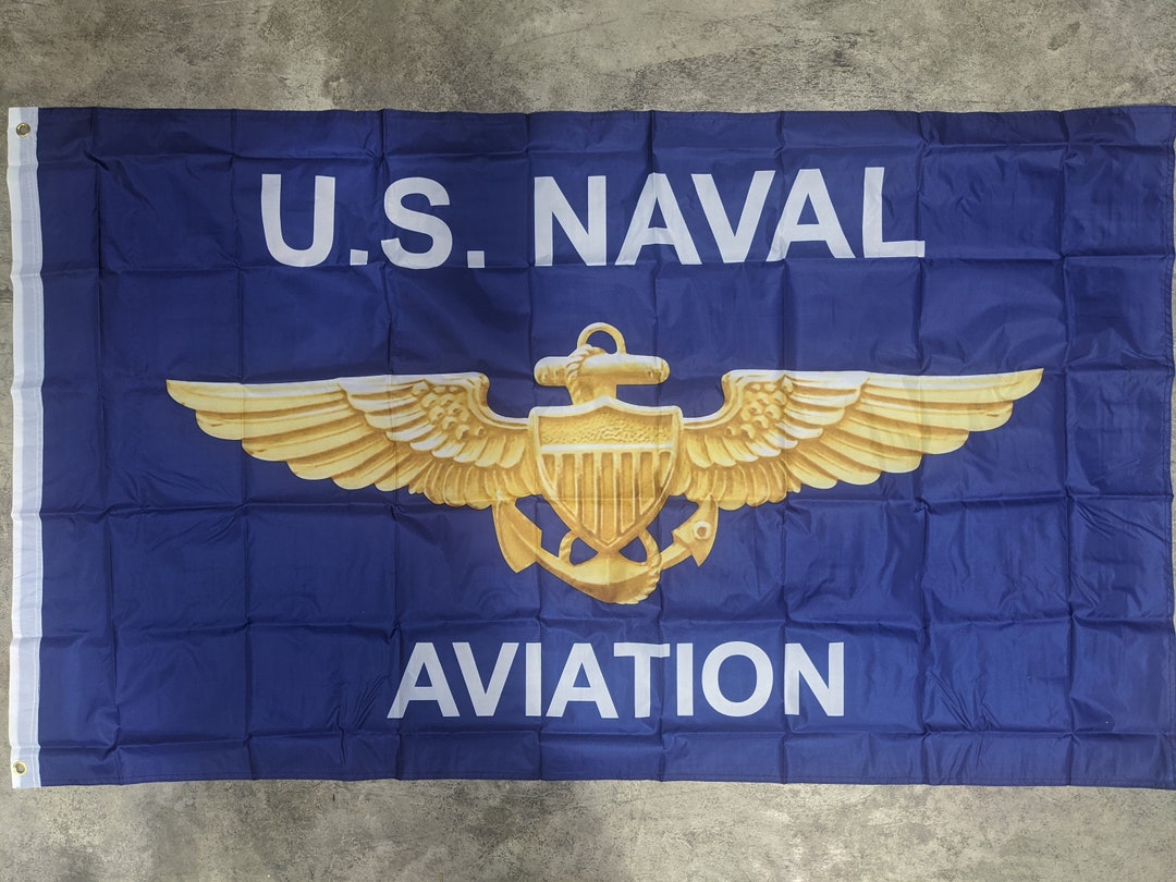 U.S. Naval Aviation Flag 3'x5' - Navy - United States Navy - USN - Flag ...