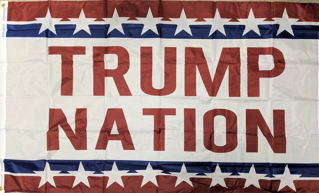 U.S.A. TRUMP NATION Flag 3'x5' American US Donald Trump Garden Home ...