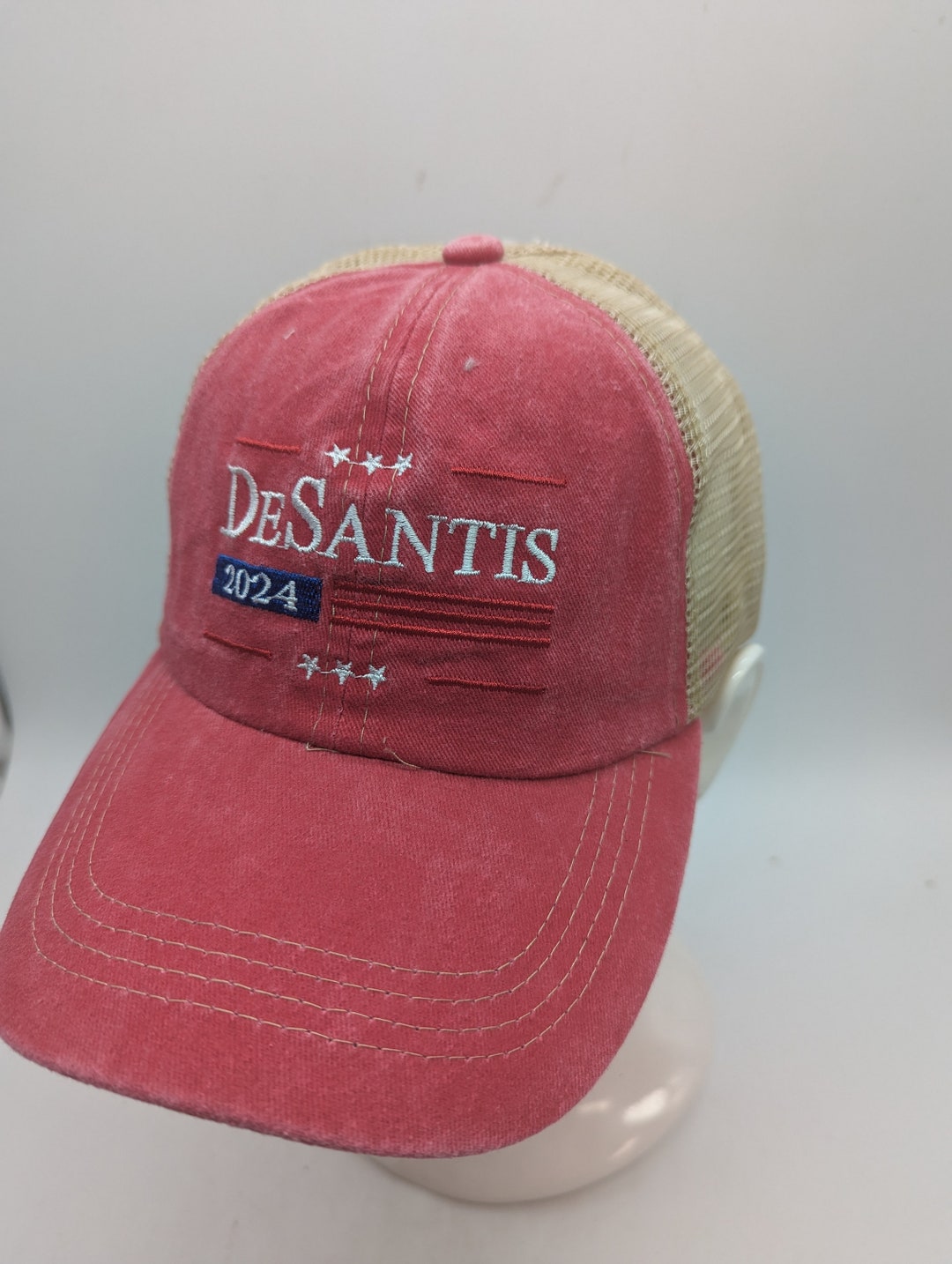 Desantis 2024 Hat premium Embroidered Baseball Cap Mesh Snap Back Men ...