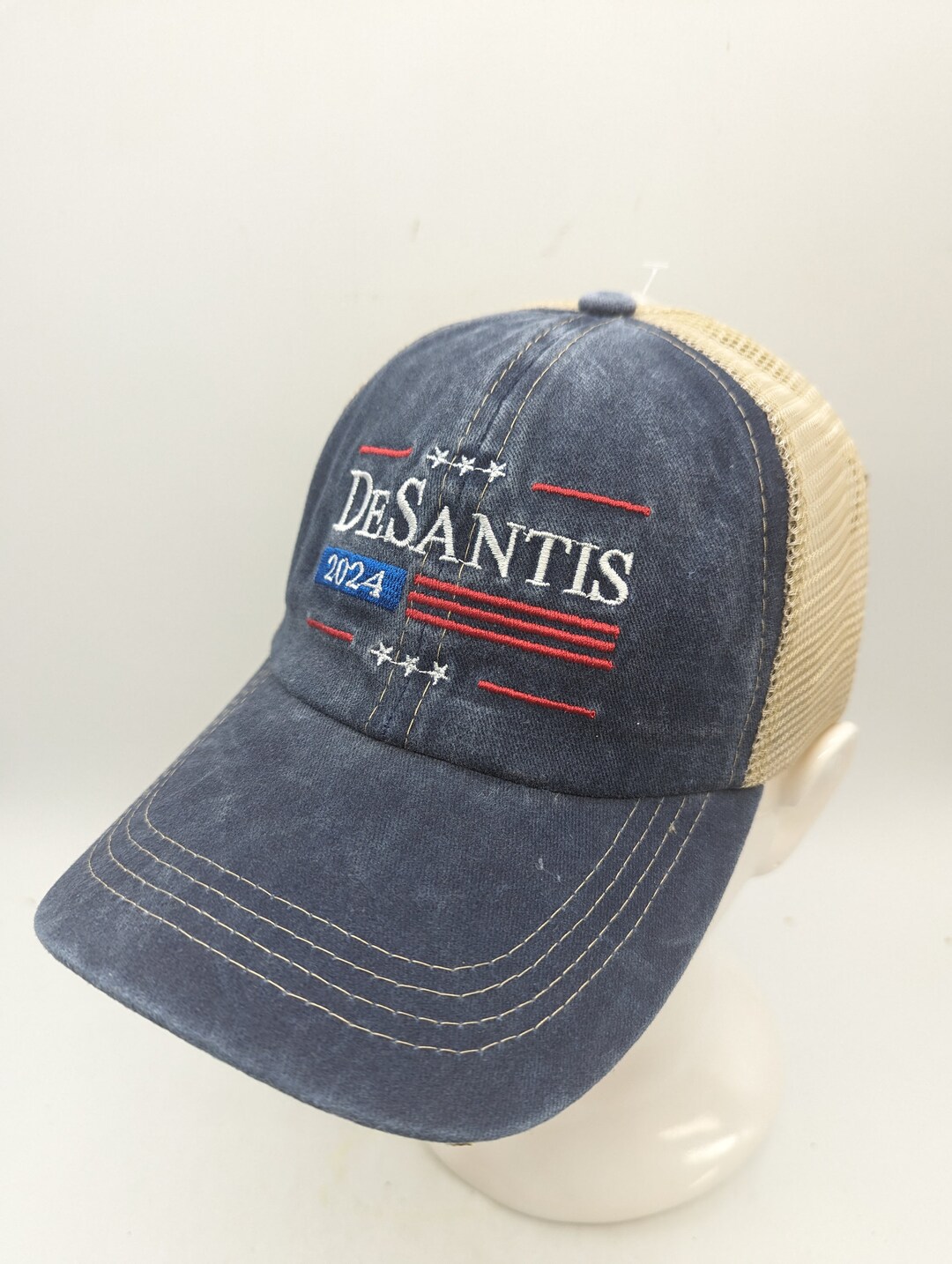 Desantis 2024 Hat premium Embroidered Baseball Cap Mesh Snap Back Men ...