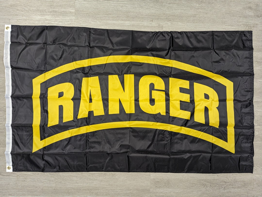 US Army Ranger Flag 3'x5' - Black United States Army - Military Flag ...