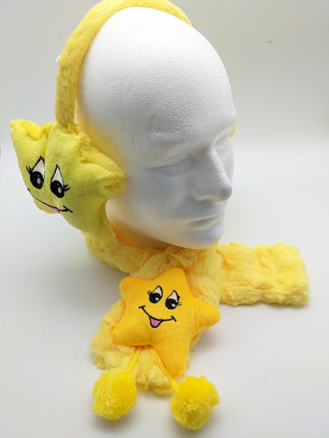 Childrens Winter Ear Muff & Scarf Set - Soft Plush - Cute Animals ...