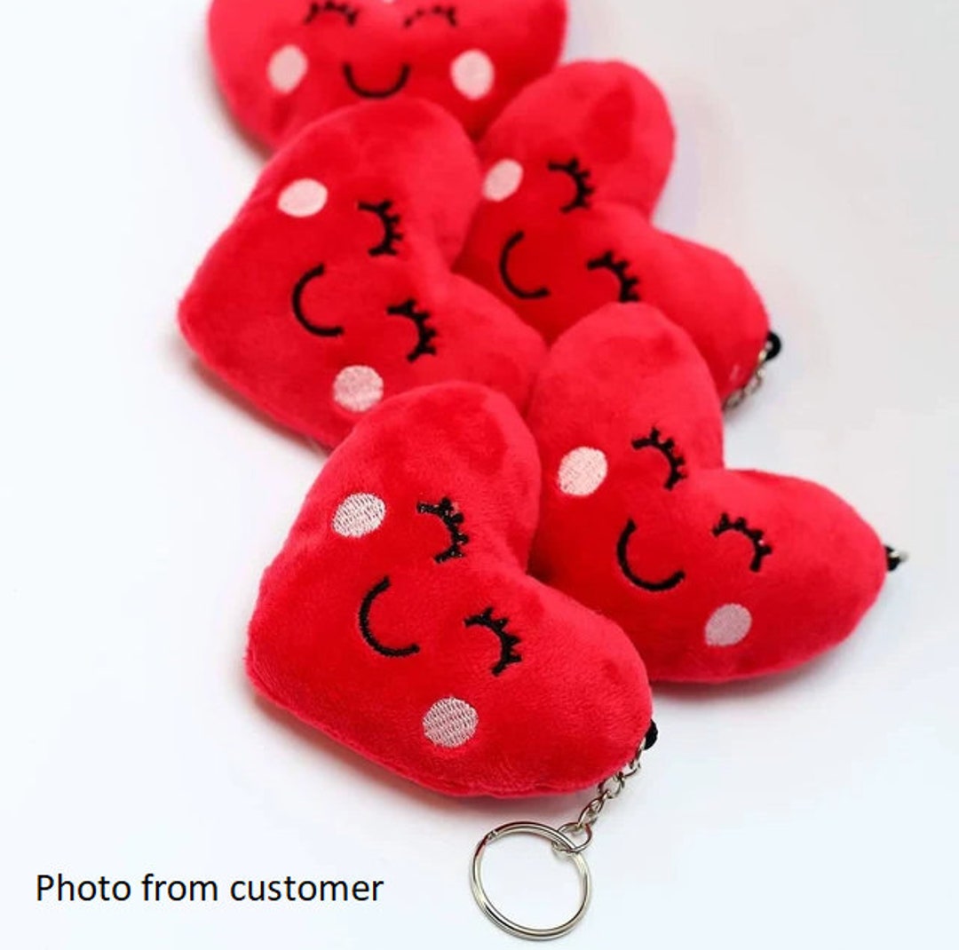 Heart Stuffie ITH Embroidery , Machine Pattern, ITH Heart Stuffie, Valentine Softie, ITH 4x4 ...