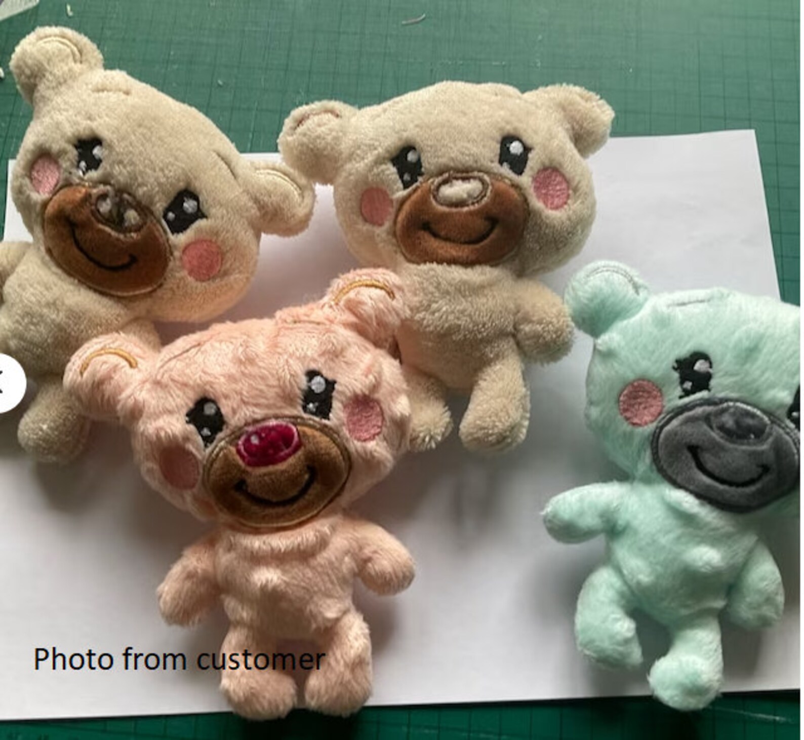 Teddy Bear Stuffie ITH Embroidery , Machine Pattern, ITH Bear Stuffie ...